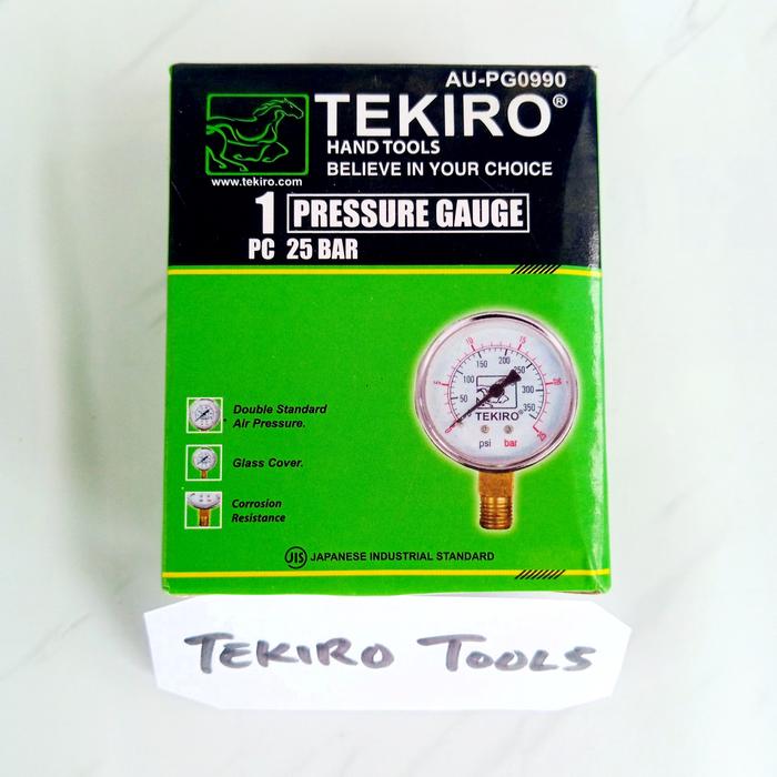 Jual Ukuran Tekanan 25 bar Pressure Gauge 2.5 "TEKIRO - Jakarta Barat ...