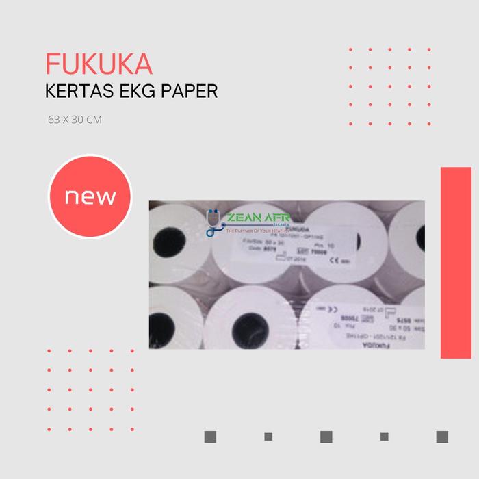 Jual kertas Ekg roll for fukuda 63mm x 30m x 16mm - Jakarta Timur ...