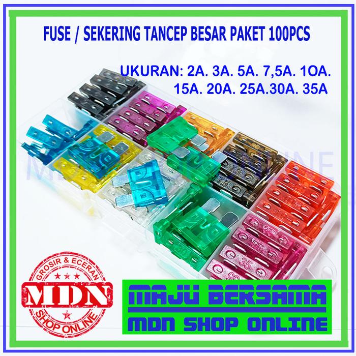 Jual Fuse Sekering tancep besar 2A 3A 5A 7.5A 10A 15A 20A 25A 30A 35A ...