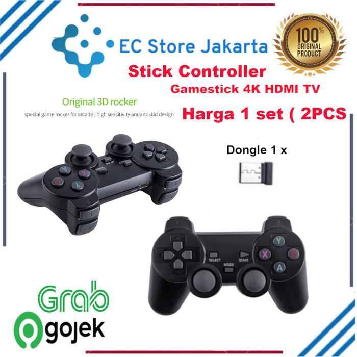 Jual Wireless Gamepad With USB Dongle Stick Wireless Game Controller ...
