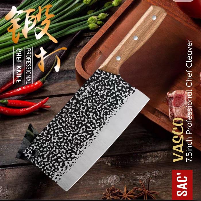 Promo VASCO 30cm Chef Meat Knife Cleaver Pisau Daging Golok Besar Piso ...
