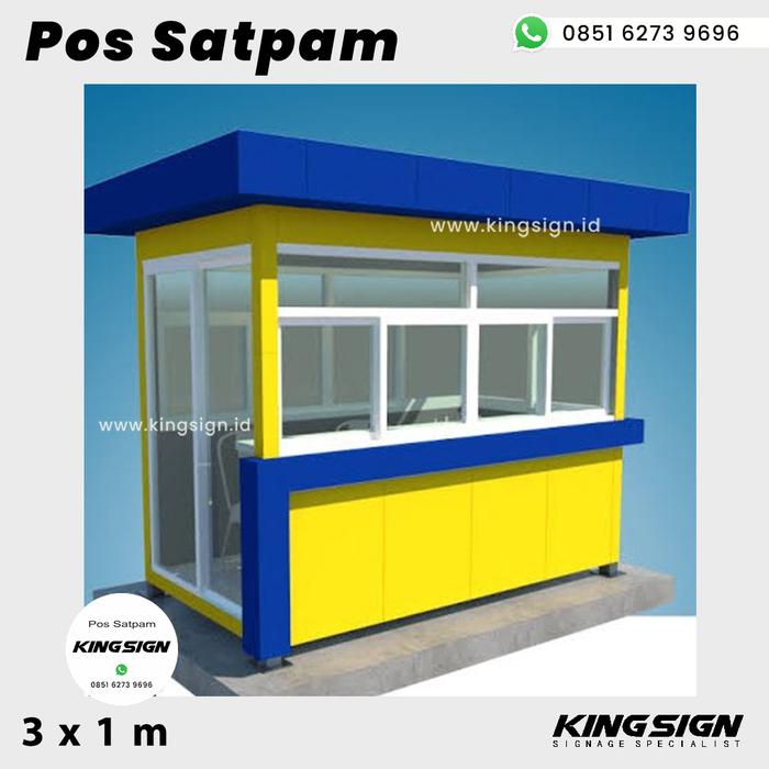Jual Pos Satpam 3 x 1 meter - Portable Pos Jaga Security - Kota ...
