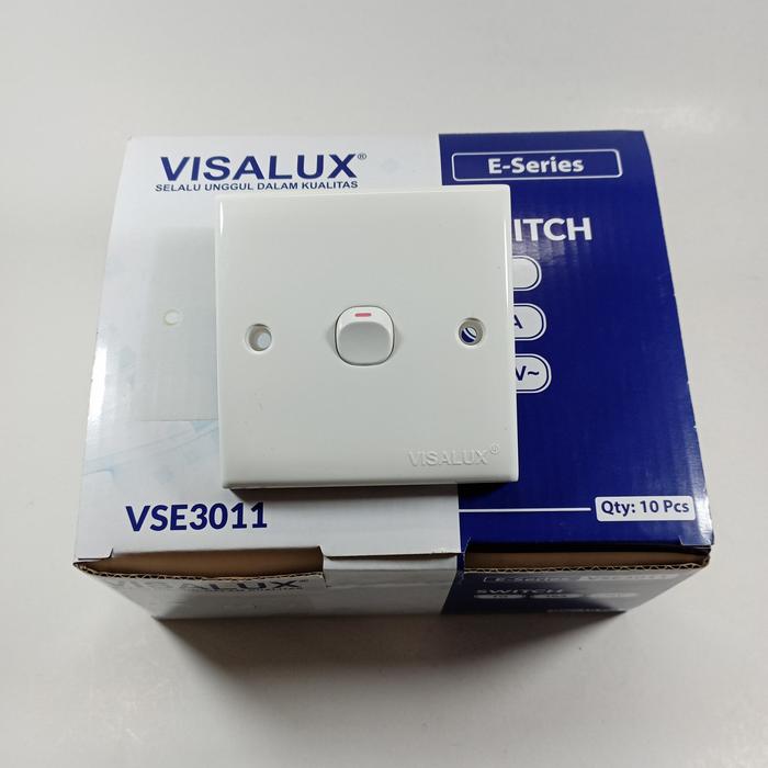 Jual VISALUX Saklar Lamp 1G-1W-10A / Swith Lampu VSE3011 - Kota Batam ...