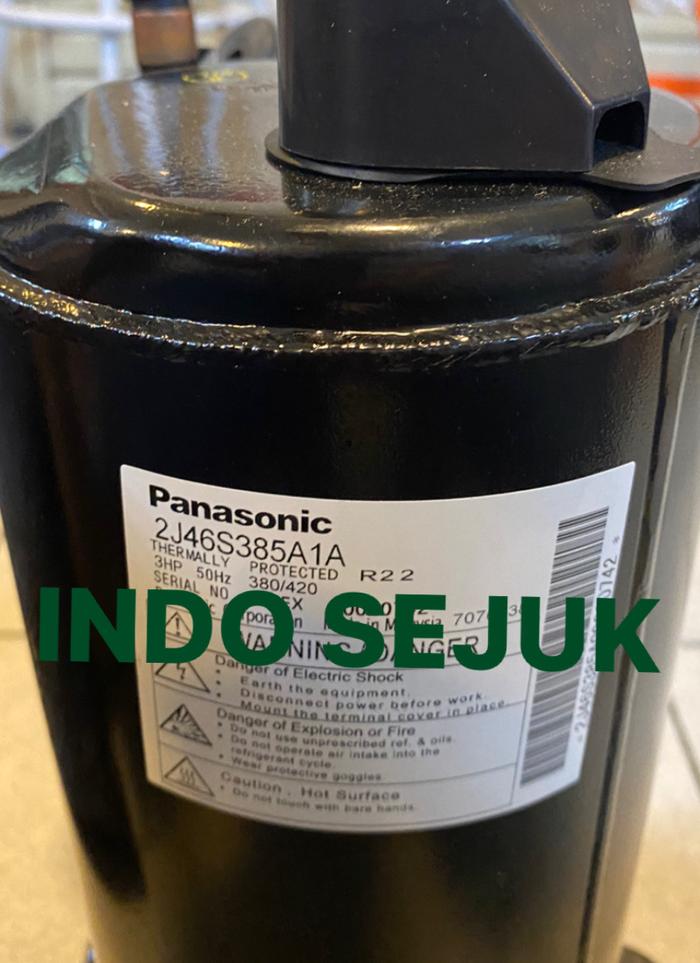 Jual KOMPRESOR PANASONIC 2J46S 3PK R22 3PH / COMPRESSOR PANASONIC 3PK ...