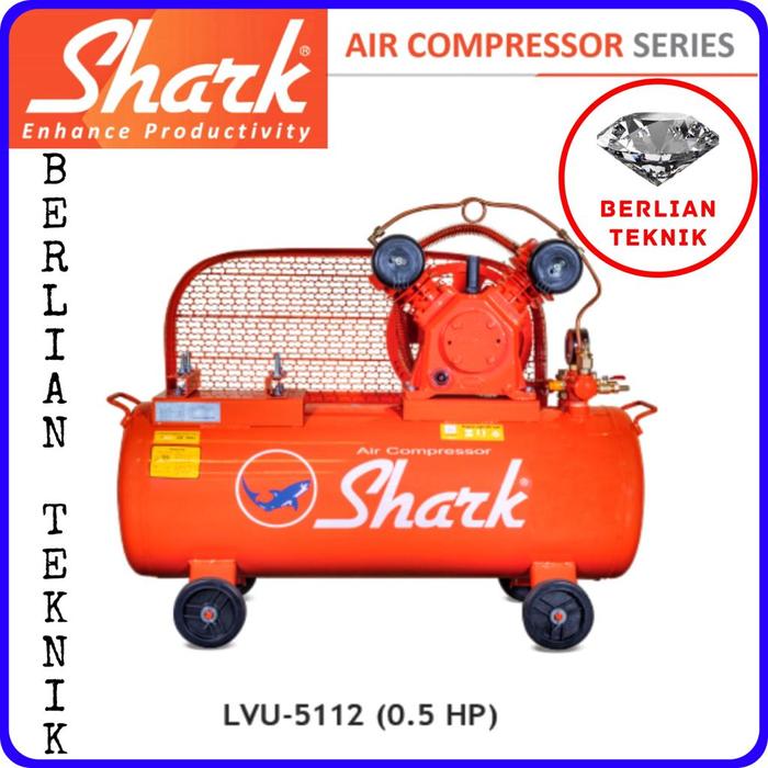 Jual Kompresor Angin Shark 1/2 HP (0.5 HP) LVU 5112 Air Compressor ...