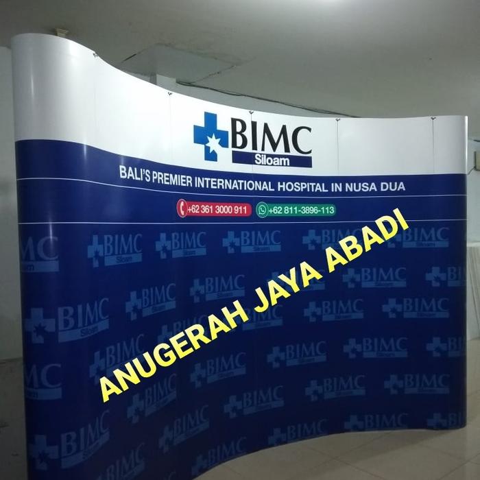 Jual BACKWALL PORTABLE /BACKDROP CETAK MODULE 3X4 STRAIGHT / CURVE ...