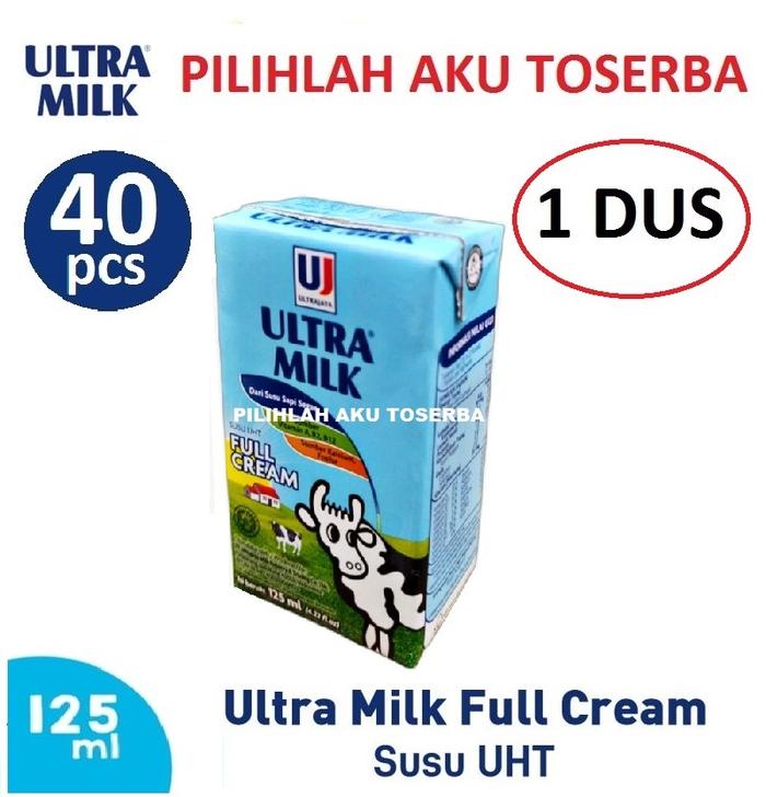Jual Susu Ultra FULL CREAM - 125 ml - ( 1 DUS ISI 40 ) - Jakarta Barat - Pilihlah Aku Toserba ...