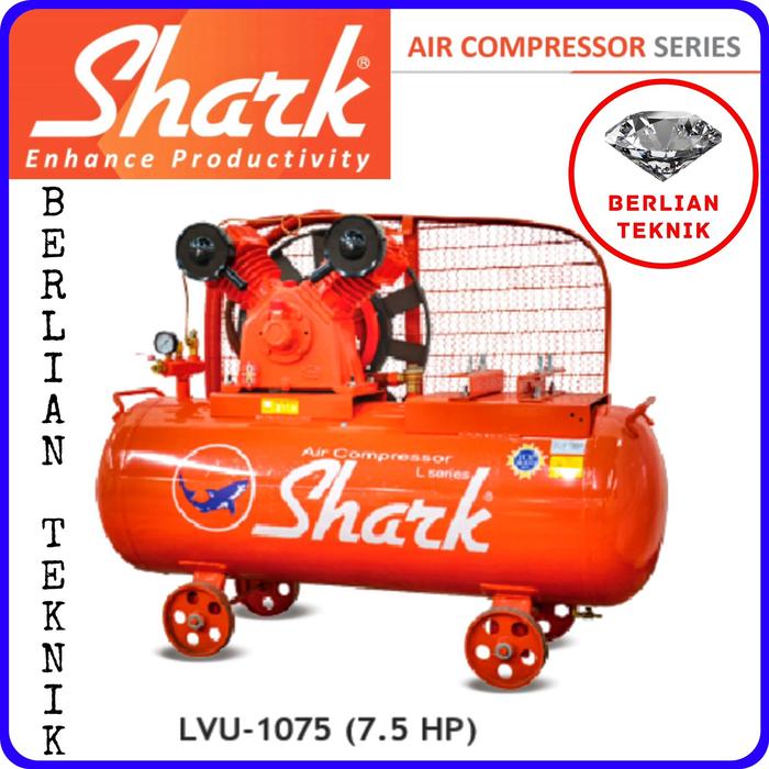 Jual Kompresor Angin Shark 7.5 LVU 1075 HP Air Compressor Unloading ...
