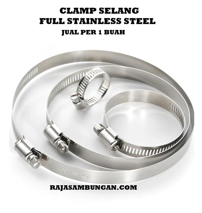 Jual Klem Selang Full Stainless 35 - 51 mm Clamp Kelem Penjepit Perbuah ...