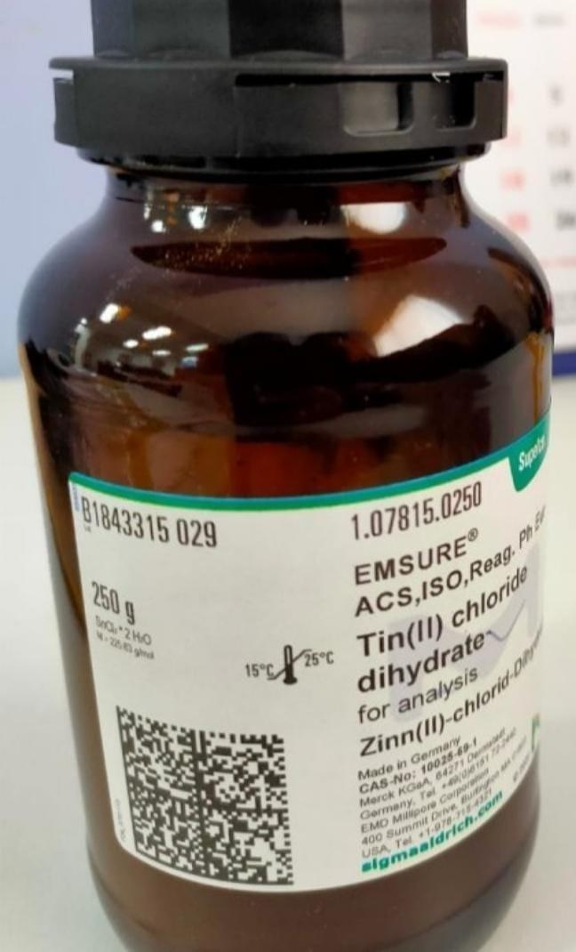 Jual Tin(II) Chloride 5g / Stannous Chloride dihydrate Merck EMSURE ...