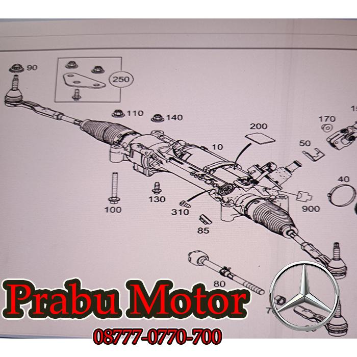 Jual STEERING RACK/STEERING GEAR MERCEDES BENZ W222/W217 S450/S450/S500 ...