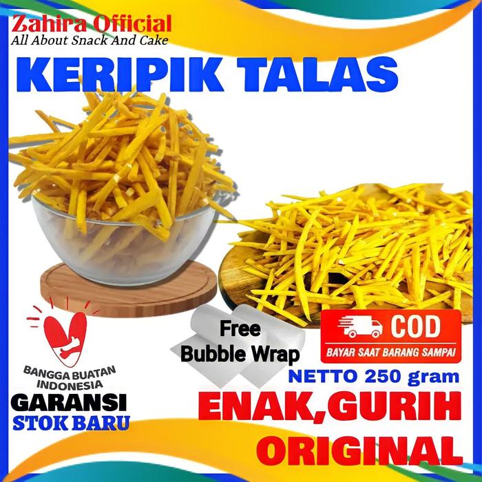 Jual Keripik Stik Talas Gurih Kripik Talas Kuning 250 gram - Kab ...