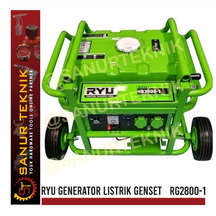 Jual RYU RG2800-1 RG 2800 GASOLINE GENERATOR SET GENERATOR LISTRIK ...