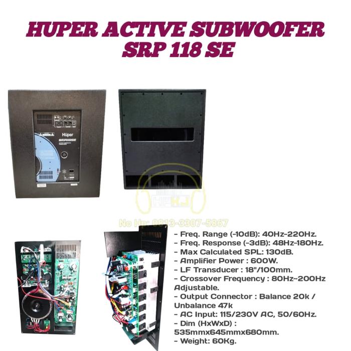 Jual SPEAKER SUBWOOFER AKTIVE HUPER SRP 118 SE SUBWOOFER AKTIF 18" HUPER - Kota Mojokerto - KAwi ...