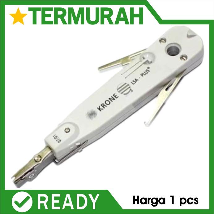 Jual Tang Krone Crone LSA Insertion Impact Punch Down Cable Kabel Tool ...