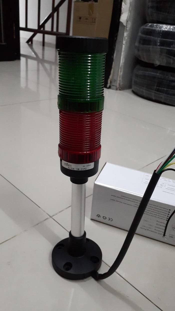 Jual Tower Light Signals LED 2 Lampu Merah Hijau 220V Nyala Diam Direct ...