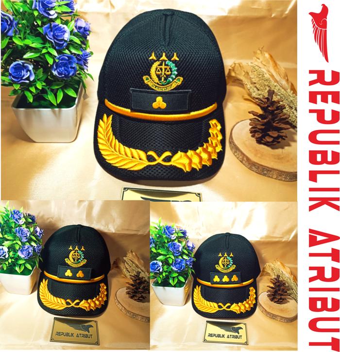 Jual Topi Lapangan Jaksa Kejaksaan Ri Gol 3d 4a 4b | 1 Ray Di Seller ...
