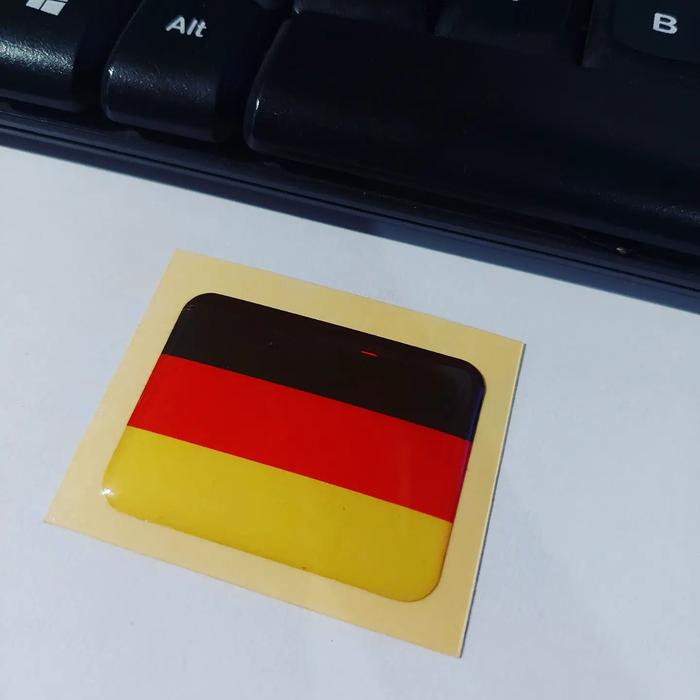 Promo Sticker Resin Timbul Jerman Stiker Lentur 3D Germany German ...