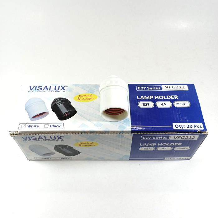 Jual VISALUX Lamp Holder E27-4A /Fitting Gantung VFG212 / PUTIH - Kota ...