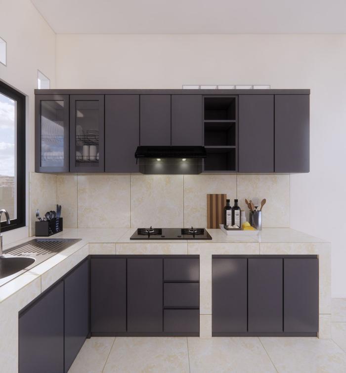 Jual KITCHEN SET MINIMALIS MODERN ATAS BAWAH CUSTOM JABODETABEK ...