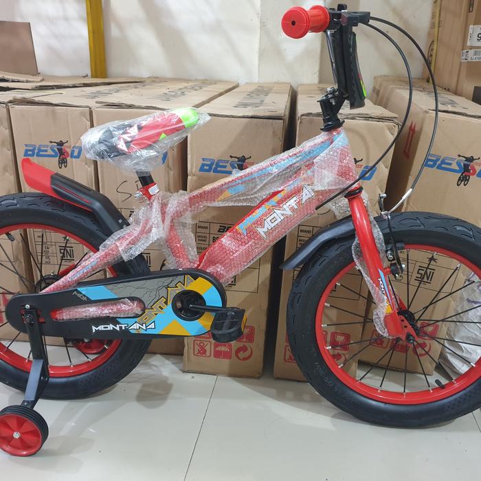 Jual Sepeda Anak Sepeda BMX 18 inch MONTANA ( BAN JUMBO 3.0 ) ( Merah ...