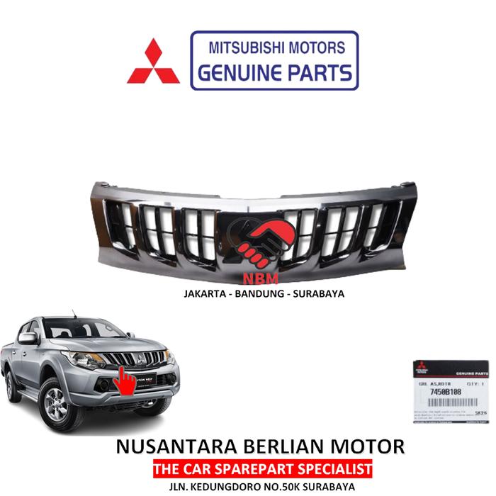 Jual Grille Grill Depan All New Triton SmokeChrome asli Mitsubishi ...