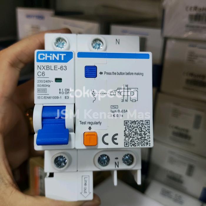 Jual RCBO 30MA ELCB+MCB NXBLE-63 1P+N 6A 10A 16A 20A 25A 32A 40A 50A ...