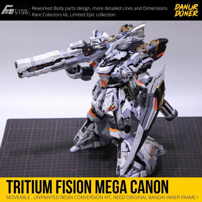 Jual 1/100 TRITIUM PARTICLE CANON Mega Hyper Bazooka Hi Nu Gundam Resin ...