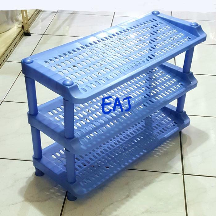 Jual Rak Sepatu Plastik Susun 3 Shinpo 839 S3 / Rak Sepatu Susun Tiga ...