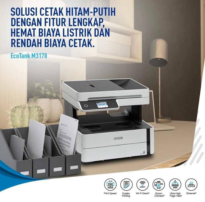 Jual PRINTER EPSON M3170 - Scan/Print/Copy/Fax - Duplex - Wireless ...