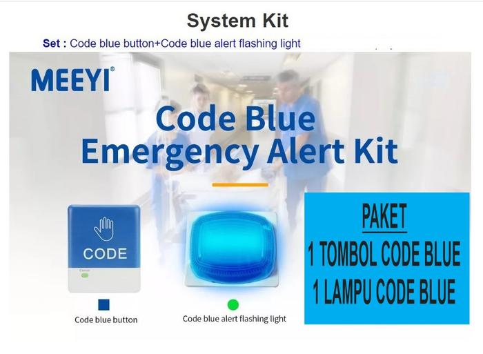 Jual PAKET WIRELESS 1 TOMBOL BUTTON CODE BLUE DAN 1 CODE BLUE ALARM ...