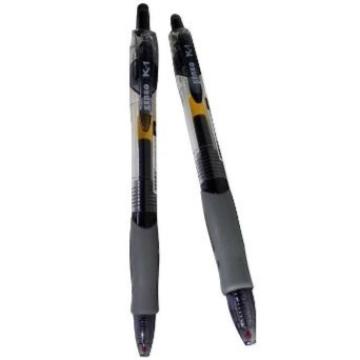 Jual kenko k-1 retractable gel pen 0.5 mm black / k1 pulpen jel hitam ...