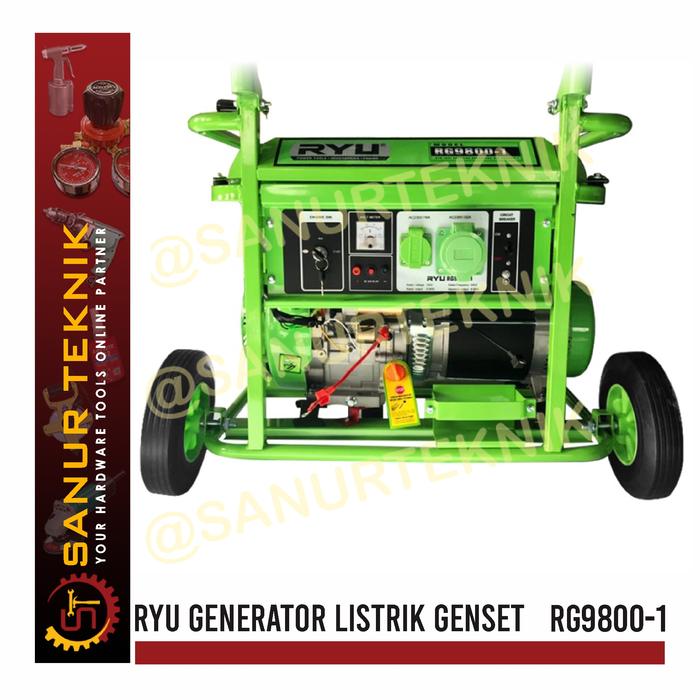 Jual RYU RG9800-1 RG 9800 GASOLINE GENERATOR SET GENERATOR LISTRIK ...