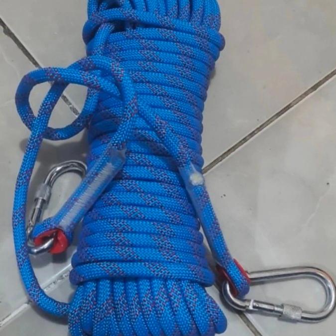 Jual Tali Karmantel Statis Rope 10mm x 20 Meter + Carabiner - Jakarta ...