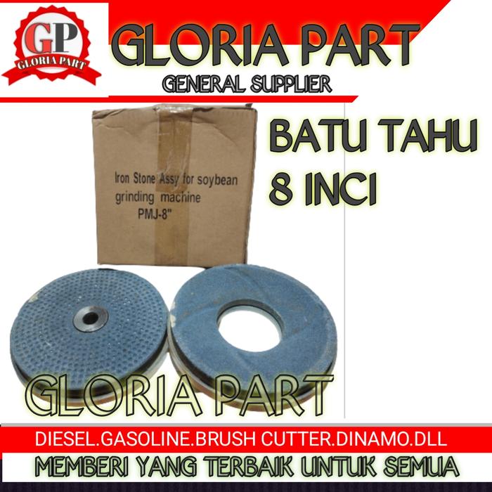Jual Batu giling tahu/kedelai 8 inci (Komplit dudukan) - Jakarta Barat ...