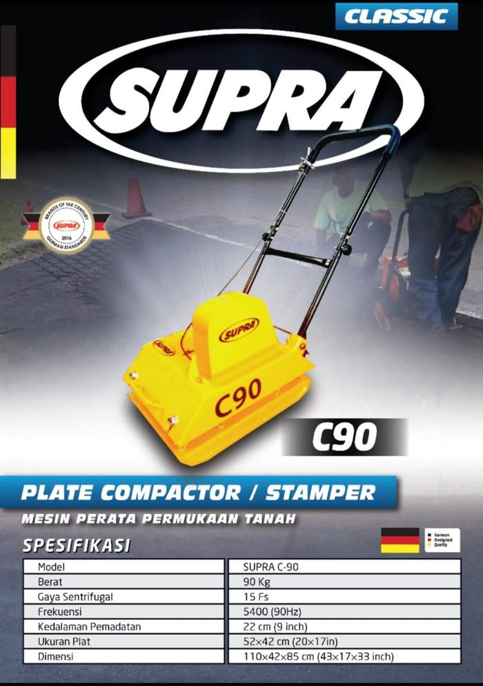 Jual Mesin Stamper / Mesin Perata Permukaan Tanah Supra C90 - Kota ...