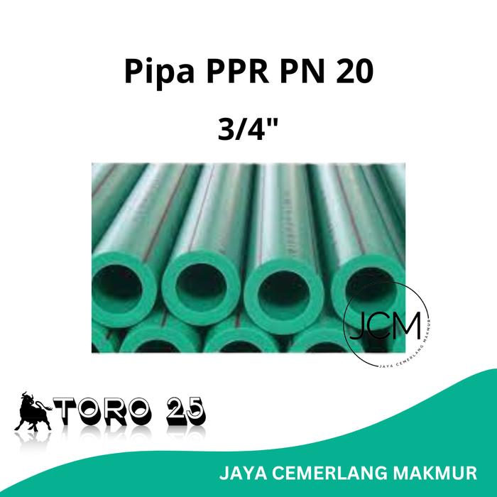 Jual Pipa PPR PN 20 Toro 3/4 Inch / Pipa Air Panas Toro 25 mm / Pipa ...
