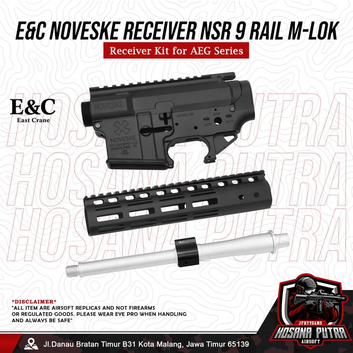 Jual E&C Noveske Receiver NSR 9 Rail M-LOK Receiver Kit for AEG Series ...