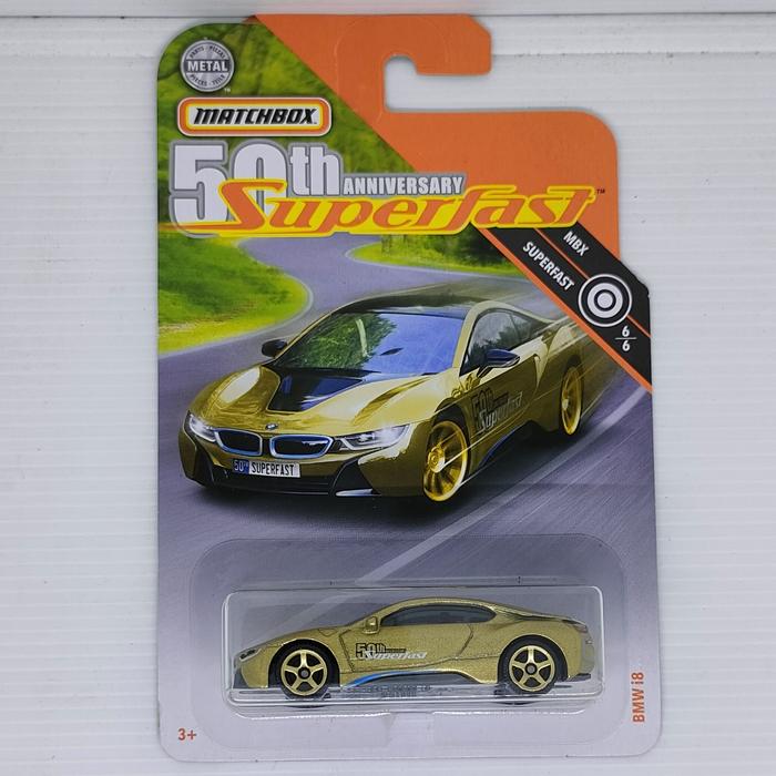 Jual matchbox 50th anniversary superfast BMW i8 Gold Limited Edition ...