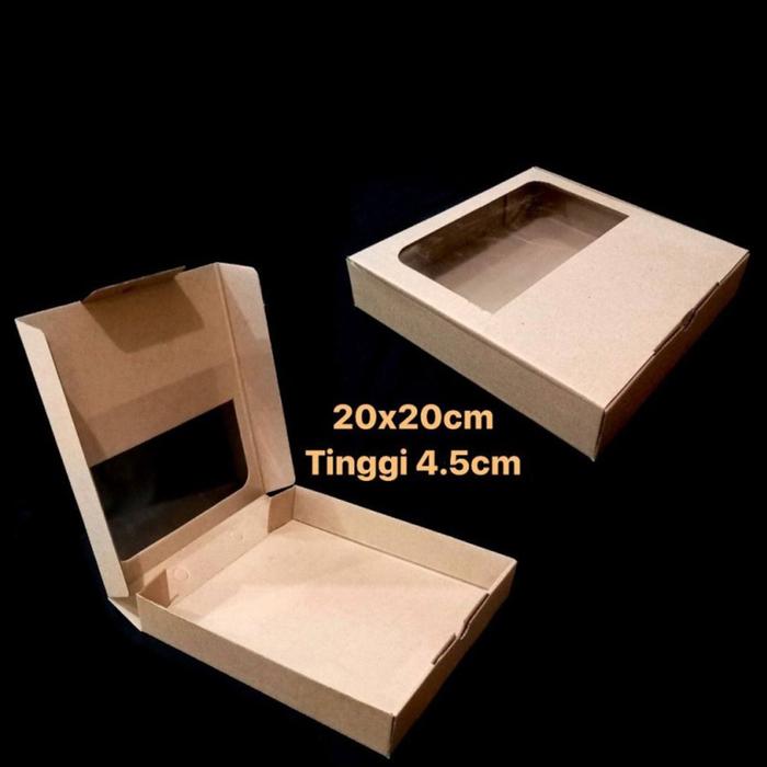 Jual Kardus Die Cut Cokelat Box Packaging Hampers Kotak Pizza Jendela ...