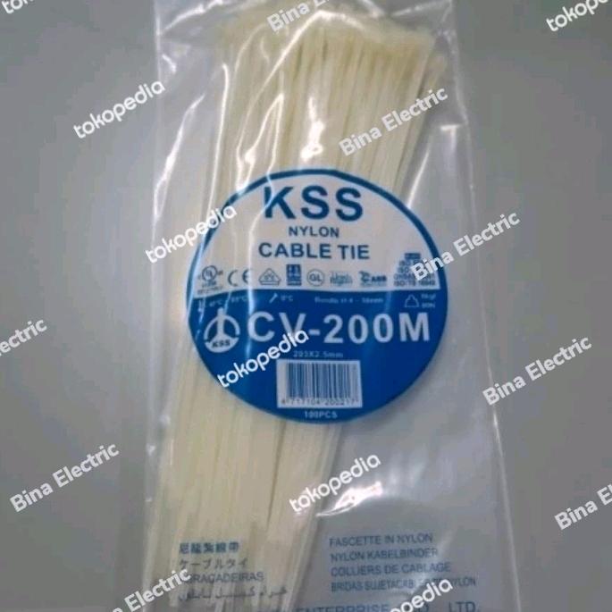 Jual Kabel Ties KSS 20Cm CV-200M / Kabel Tis KSS 20 cm 200x2.5mm CV200M - Jakarta Pusat - Bina ...