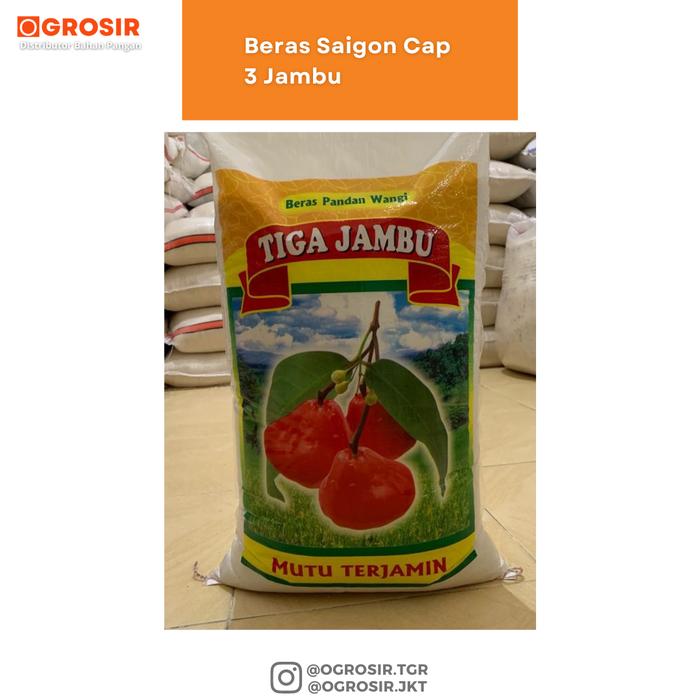 Jual Beras SAIGON BANDUNG Cap 3 Jambu 20Kg - Jakarta Pusat - Ogrosir ...