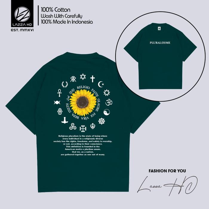 Jual Kaos Baju PLURALISME SUN FLOWERS BUNGA MATAHARI KAOS DISTRO UNITY ...