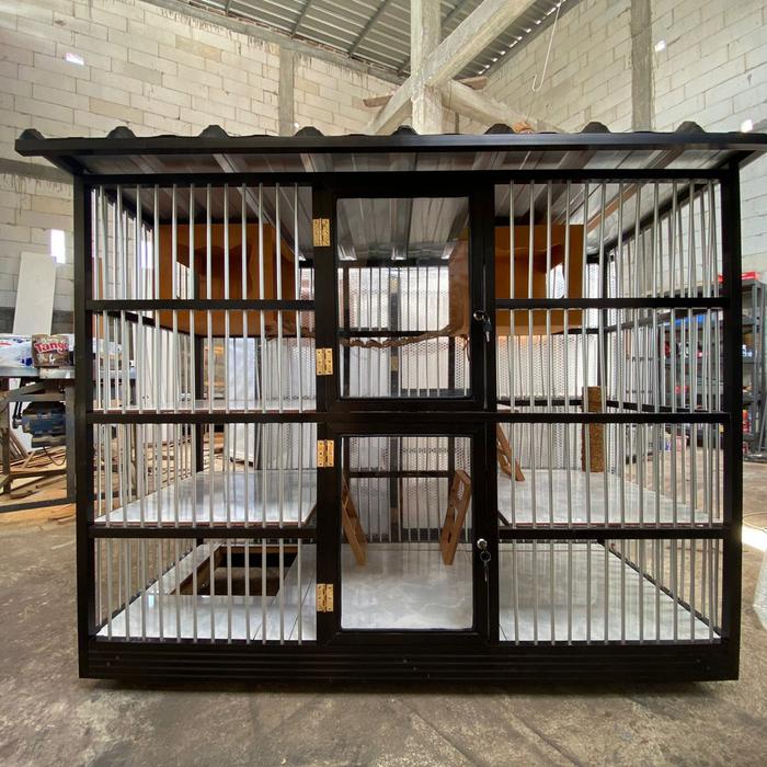 Jual rumah kucing outdoor kandang hewan custom bahan alumunium ...