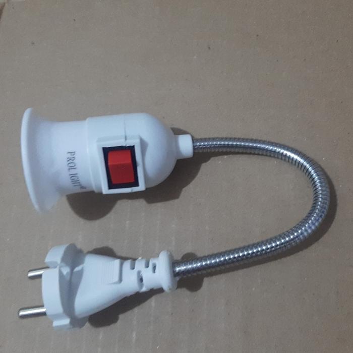 Jual fitting saklar lampu flexible colokan dudukan kap lampu fiting ...