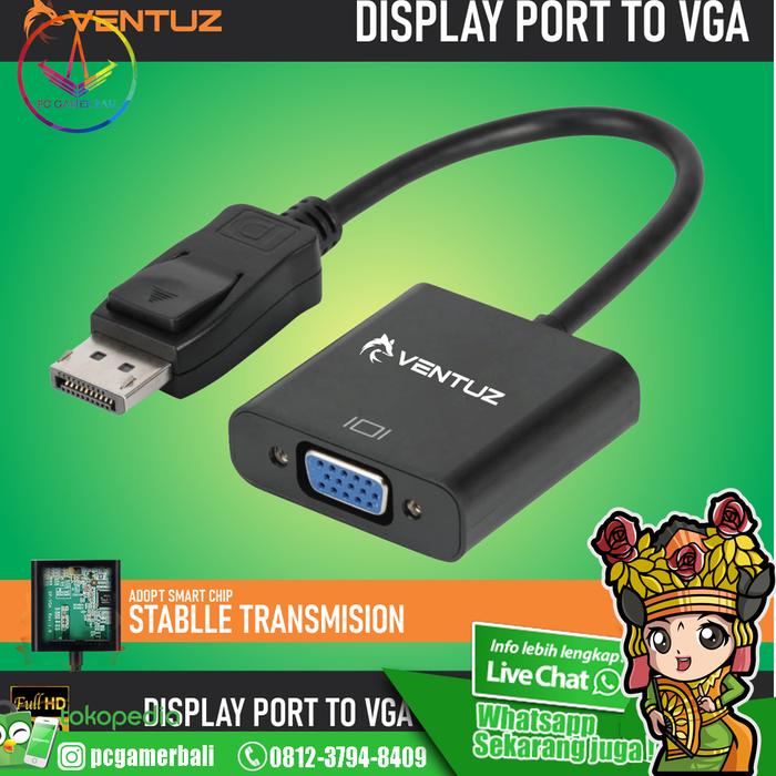 Jual Converter Display Port To VGA PC Gamer Bali Adapter DP To VGA ...