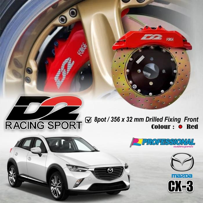 Promo Aksesoris Rem Caliper BBK Brake Kit Brembo D2 Racing Mazda CX3 CX ...