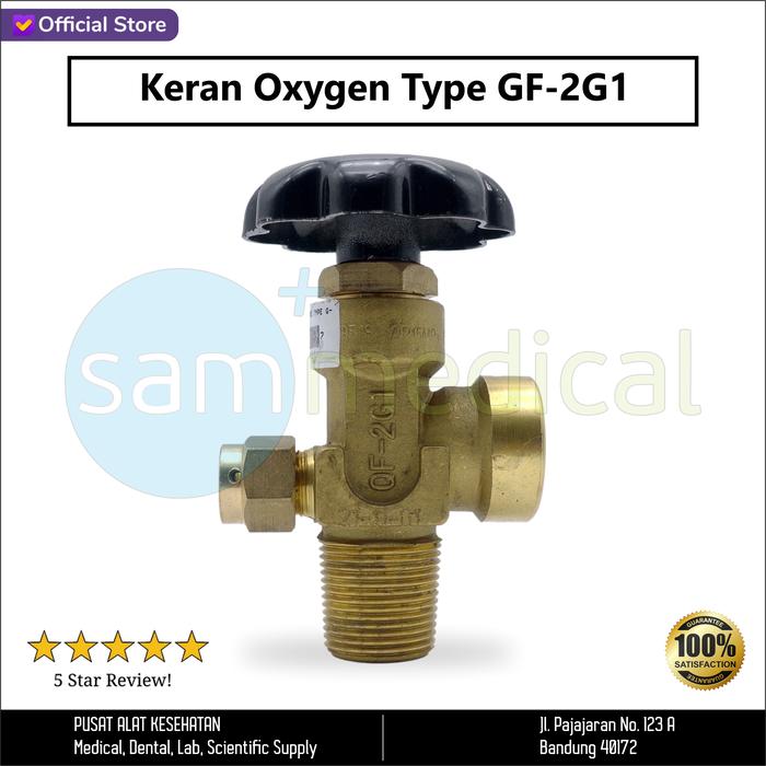 Jual Spare Part Keran Tabung Oxygen Baru / Kran Oksigen Type GF-2G1 ...