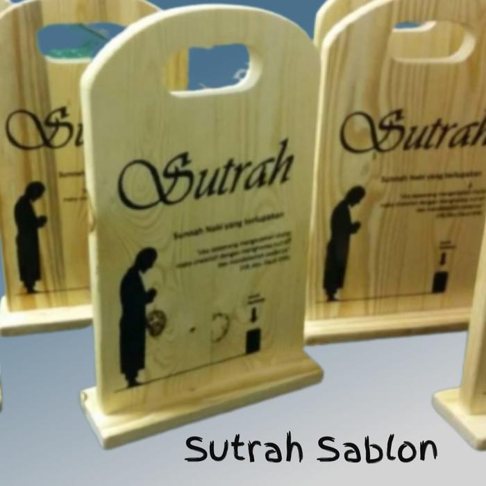 Jual SUTRAH SHOLAT KAYU / SUTROH SABLON 1SISI / PEMBATAS SOLAT SUNNAH ...