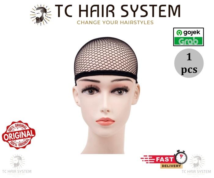 Jual Weaving Cap Jaring Rambut Fleksible Hair Net Cool Mesh Untuk Wig ...